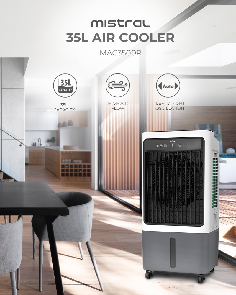 Mistral 35L Air Cooler with Remote Control MAC3500R | Shopee Singapore