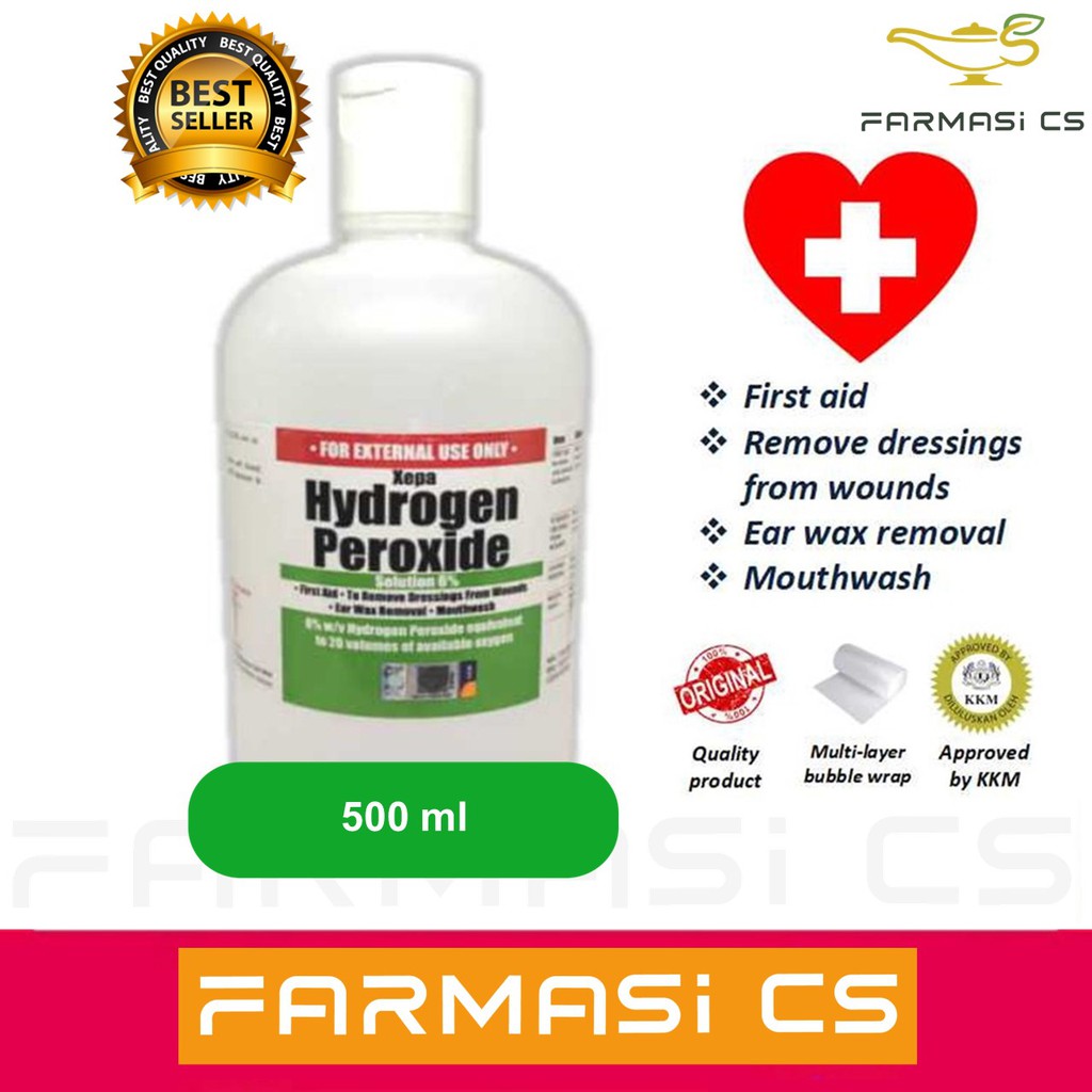 Xepa Hydrogen Peroxide 6% solution 500ml EXP:12/2027 [ First aid ...
