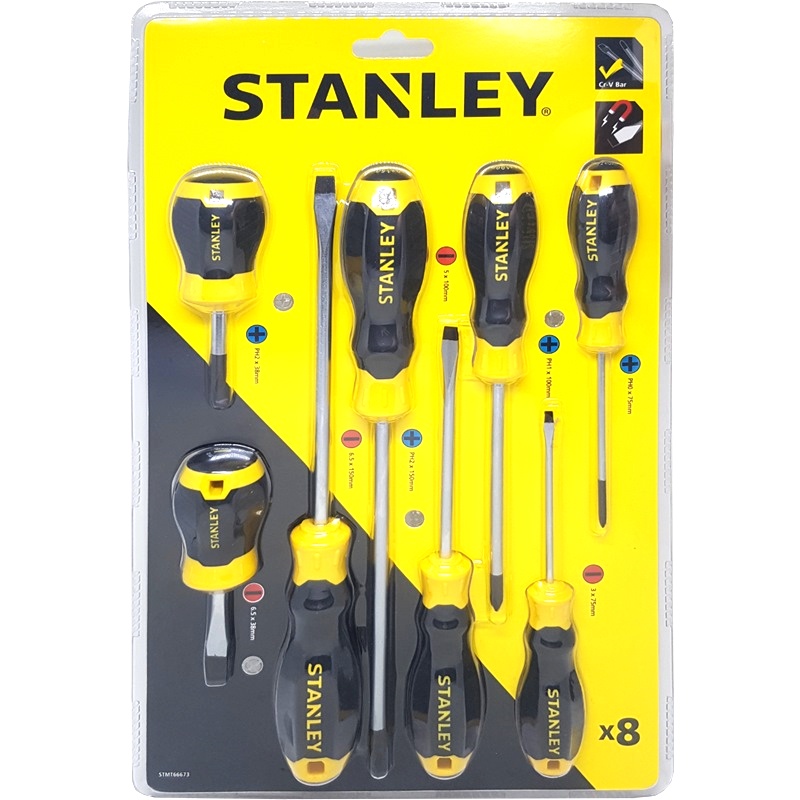 STANLEY Cushion Grip Screwdriver 2pc set / 4pc set / 6pc set / 8pc set | Shopee Singapore