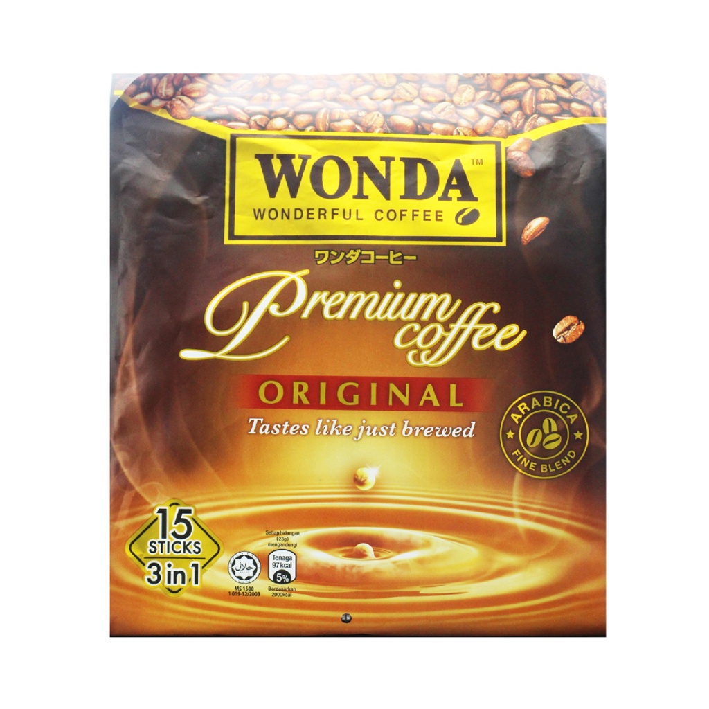 Wonda 3-in-1 Premium Coffee (15 x 23g) | Shopee Singapore