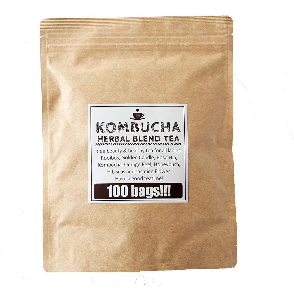 【Made in Japan】Kombucha Herbal Blend Tea 100 packets fermented drink ...