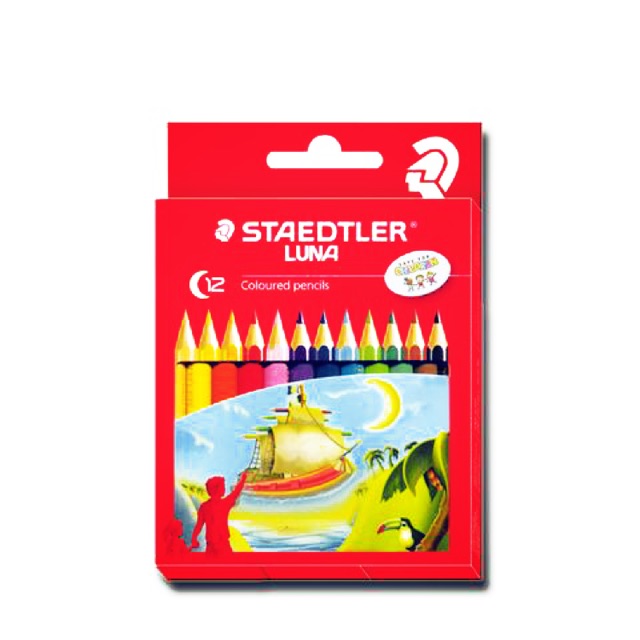 Staedtler Luna colour pencil 12's short ( 13601C12 ) | Shopee Singapore