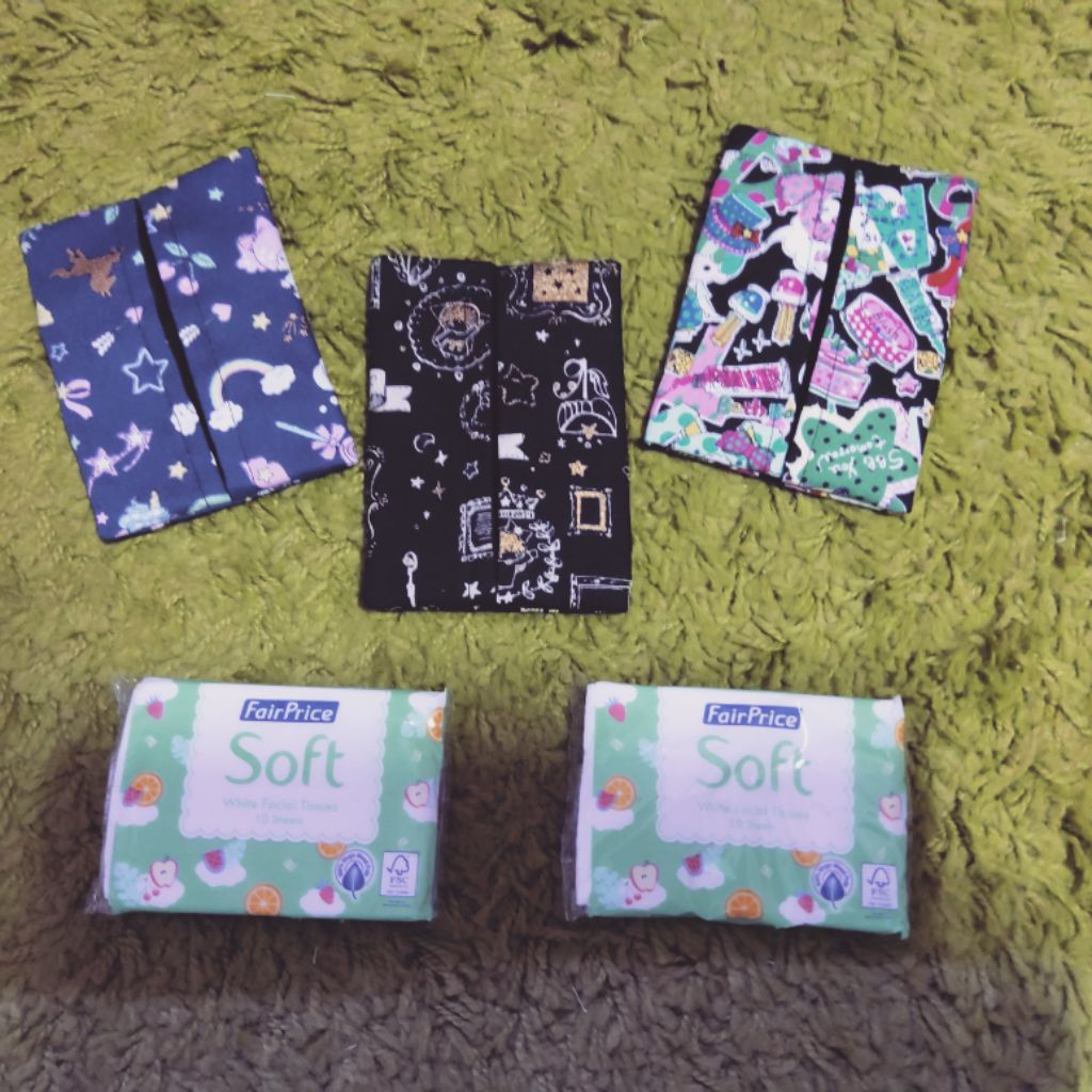 Handmade tissue pouch Little twin stars (LTS) Travel / Pocket size ...