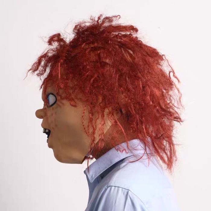 [SG Seller] Chucky Latex Mask Realistic Hair Halloween Costume Cosplay ...