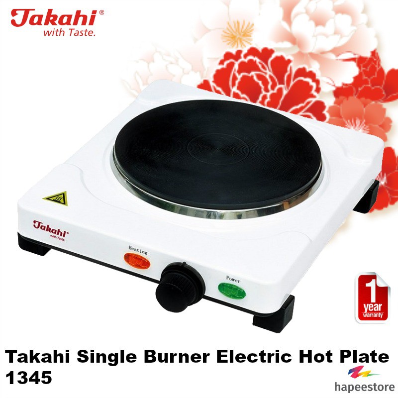 Takahi Single Burner Electric Hot Plate - 1345 (1 Year Warranty ...