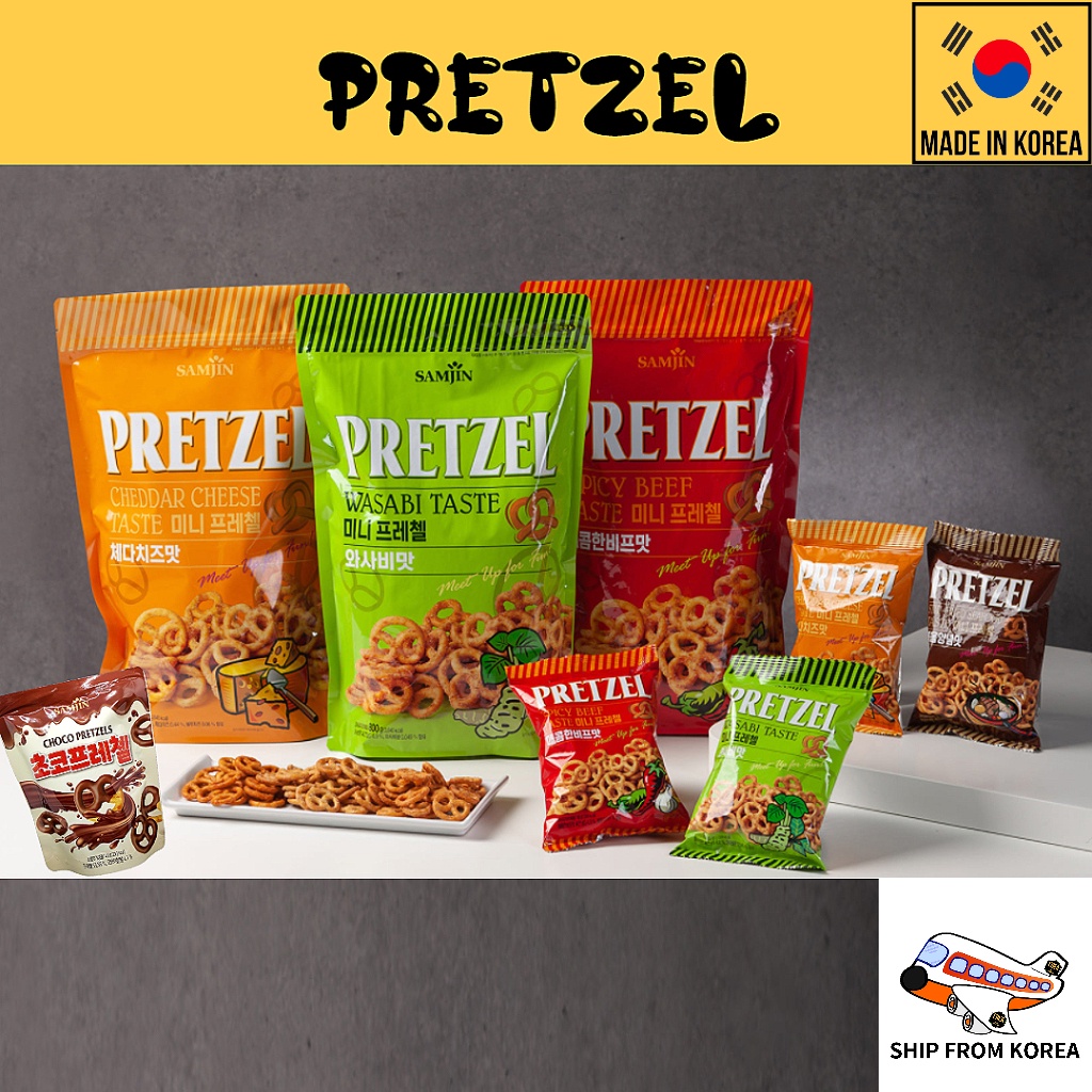 SAMJIN Beer Snack Pretzel 70g Made in Korea Assorted Flavor Bites ...