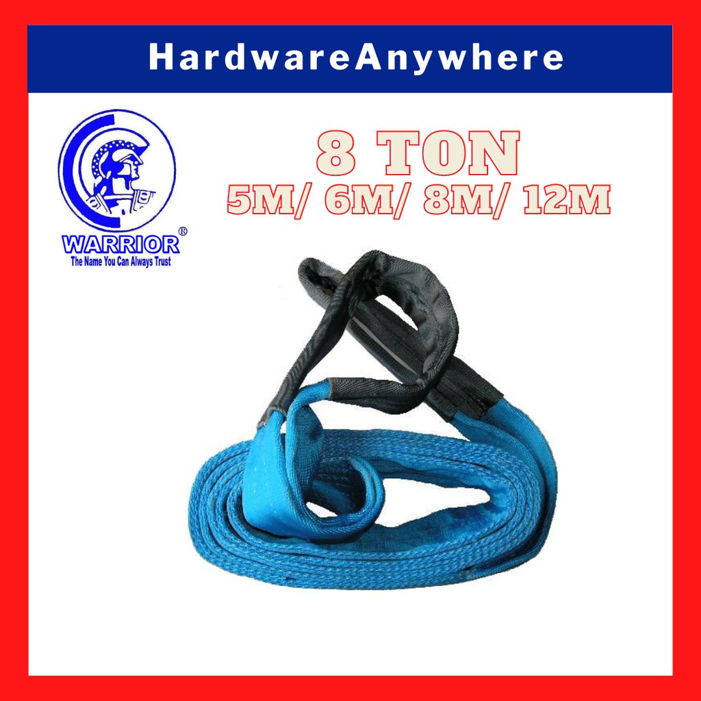 Webbing Sling / Lifting Rope / Webbing Belt 8TON (5M/ 6M/ 8M/ 12M) | Shopee Singapore