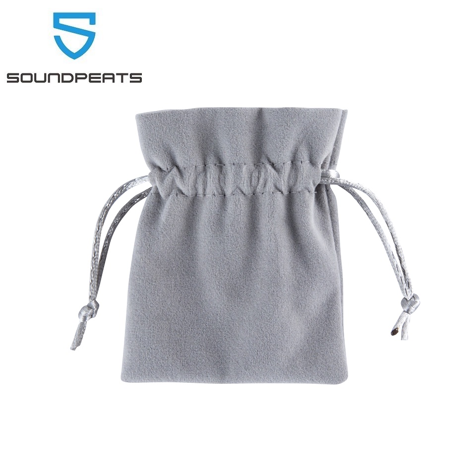 SoundPEATS Custom Bag Velvet Bag Drawstring Bag Flannel Pouch | Shopee ...