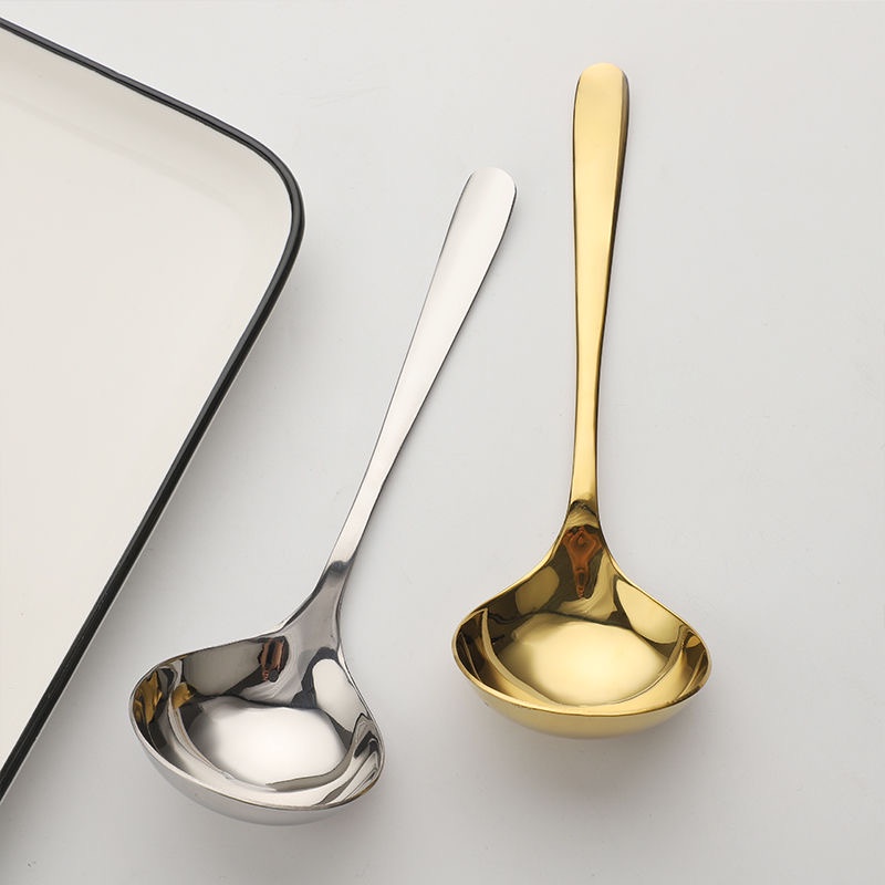 Food Grade 304 Stainless Steel Soup Spoon Kitcen Tableware Deep Big ...