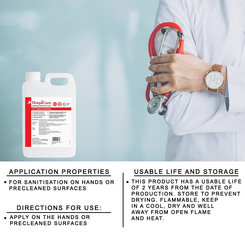 HospiCare Waterbased Disinfectant Spray 5 Litres Refill | Shopee Singapore
