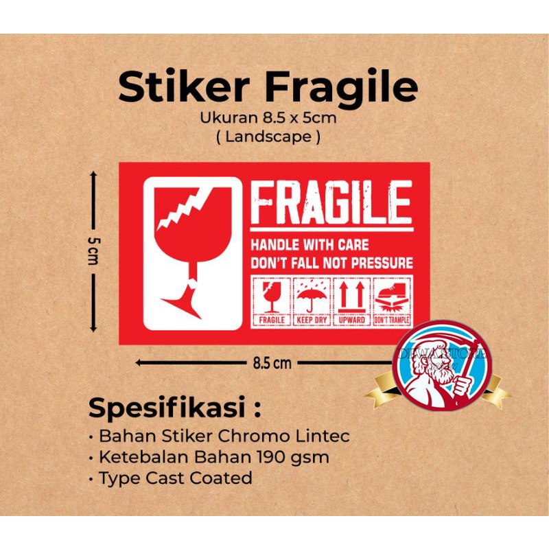 Fragile Stickers / Fragile Stickers uk 8,5cm x 5cm// Fragile Handle ...