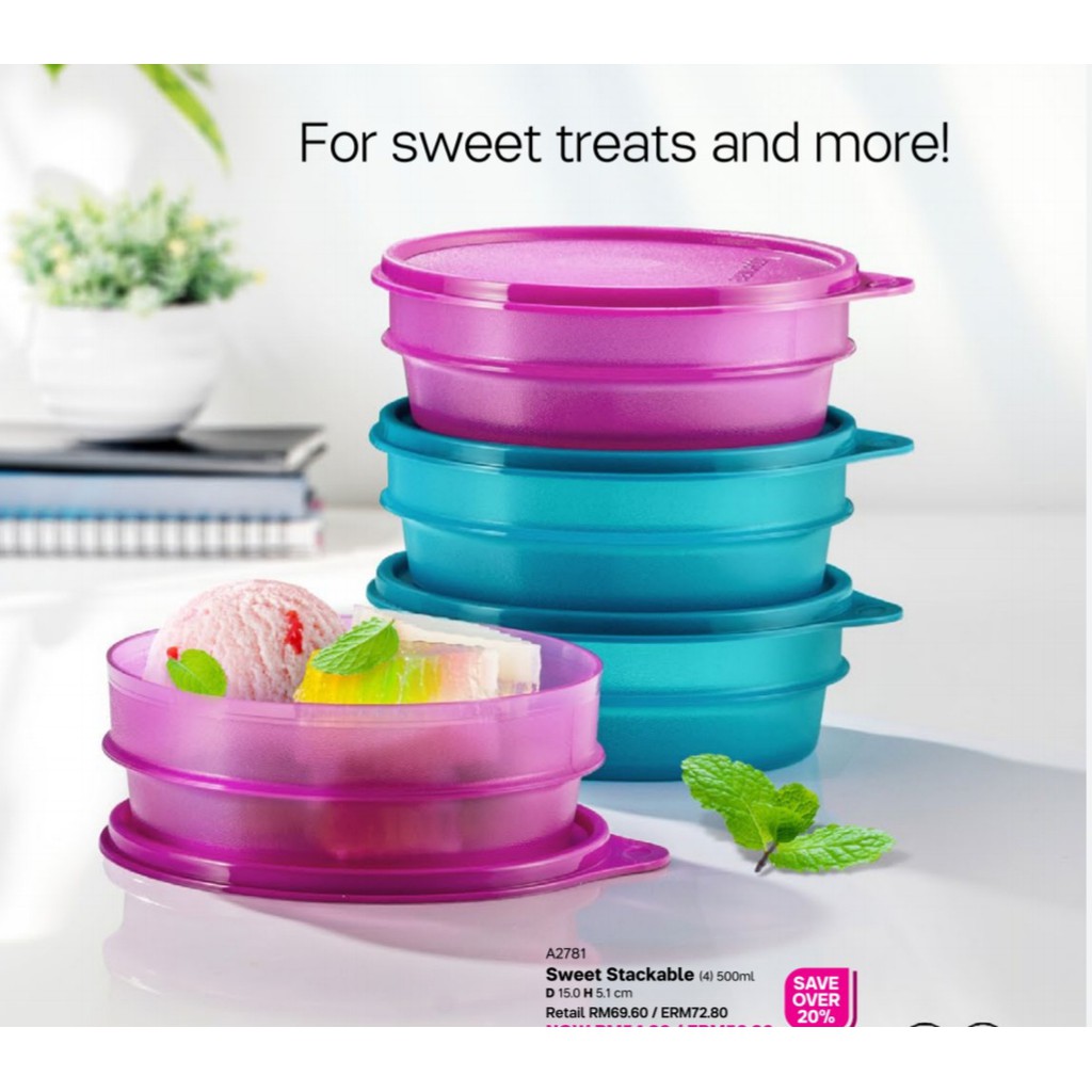 TUPPERWARE Sweet Stackable 500ml(1 Pcs) | Shopee Singapore