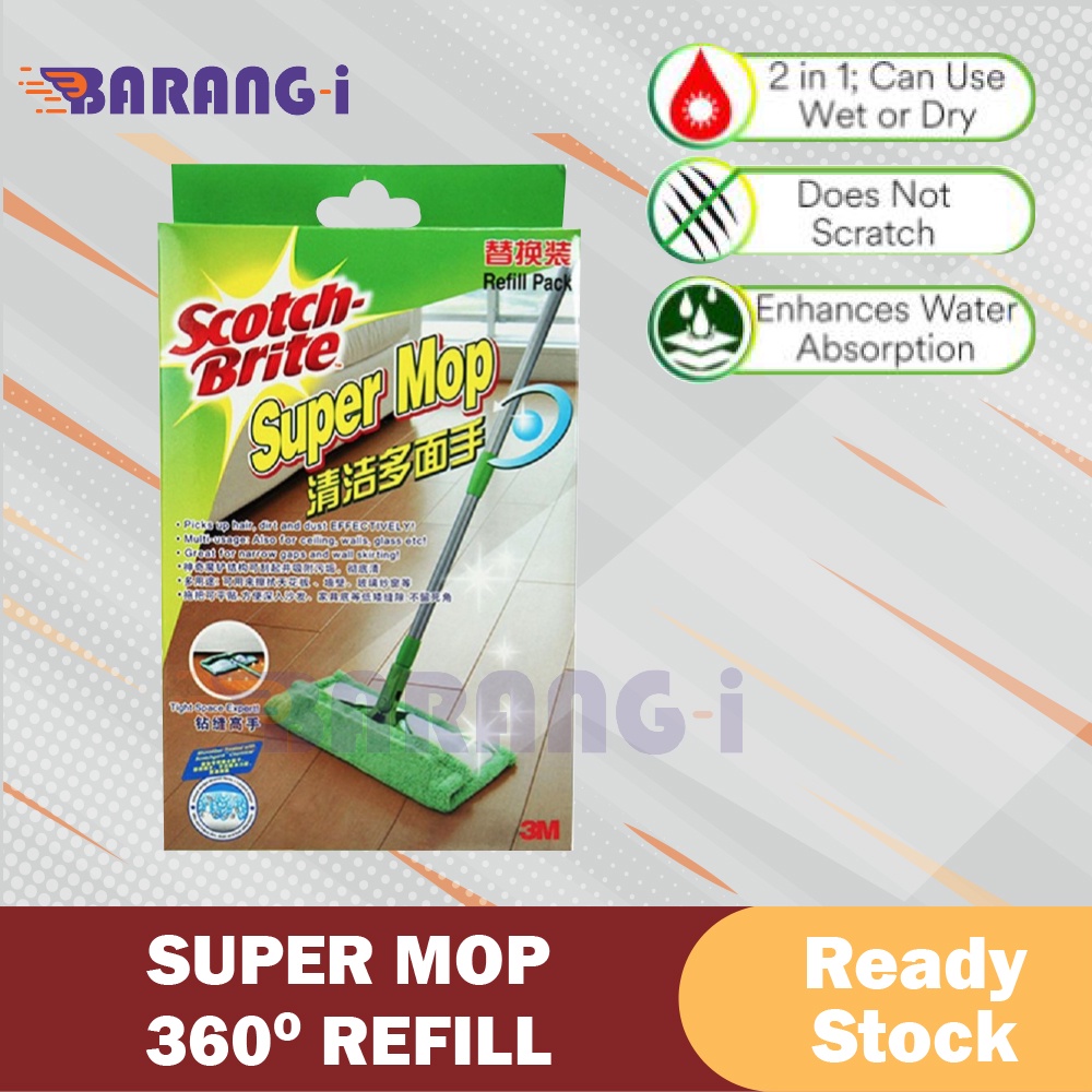 3M Scotch Brite Super Mop Set 360 Refill (1 Pc/Pack) Barang-i | Shopee ...