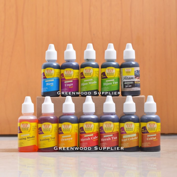 Food Coloring - 30ML (Koepoe Koepoe BRAND) | Shopee Singapore
