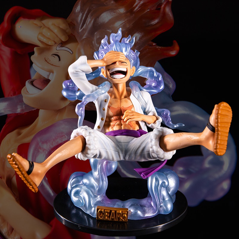 New 17cm Anime One Piece Figure Luffy Gear 5 Action Figure Sun God ...
