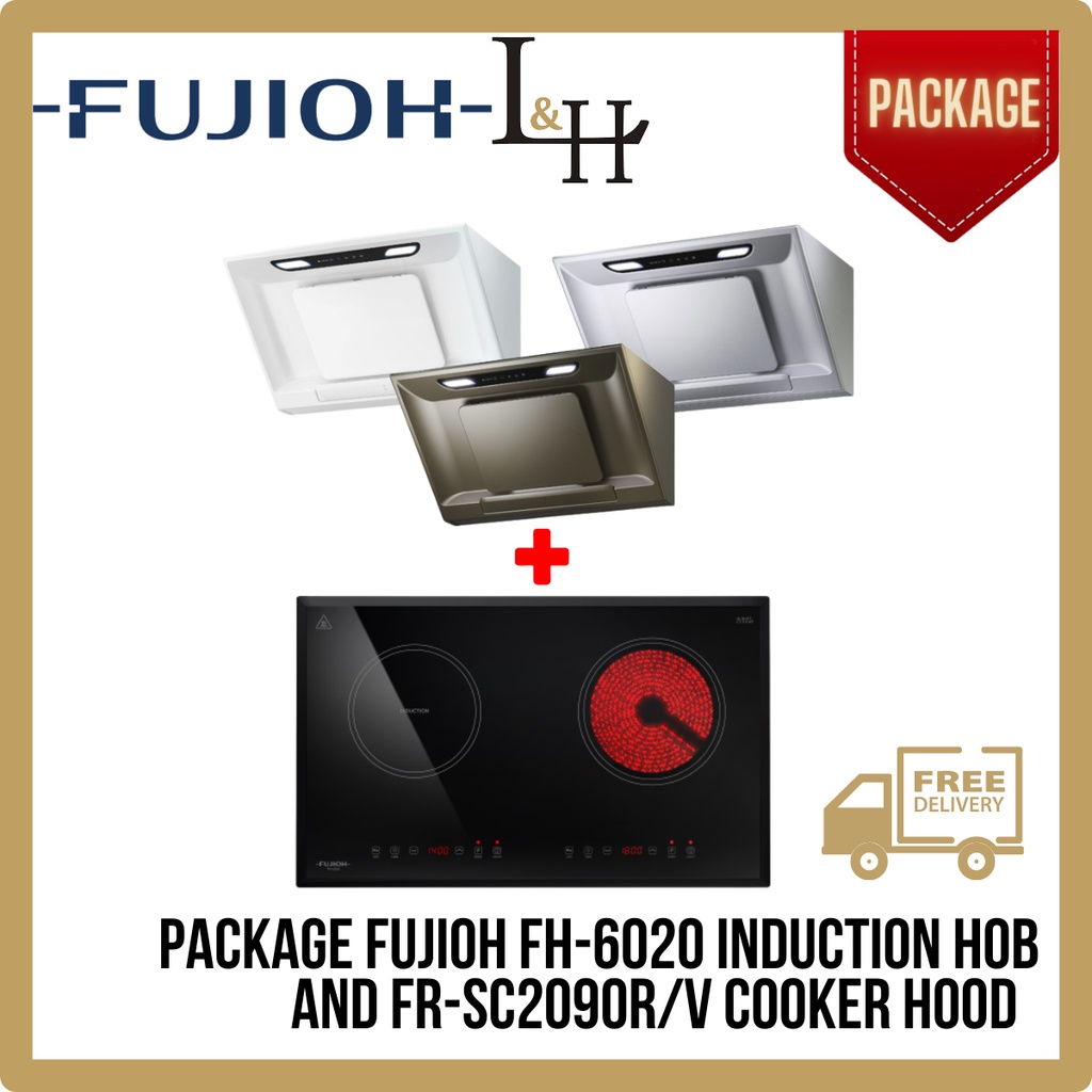 [BUNDLE] FUJIOH FH-6020 Induction Hob And FR-SC2090R/V 900MM Chimmey ...