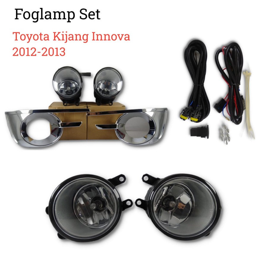 Foglamp Fog Lamp Kijang Innova Fog Lamp 2012-2013 Fullset FL-4111A ...
