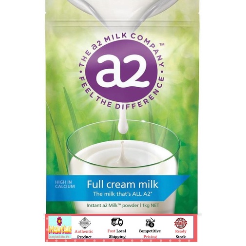 a2 Milk Full Cream Milk Powder 1kg (Authentic) Ready Stock | Shopee ...