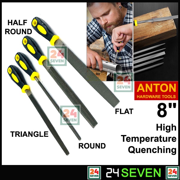 ANTON 8” Steel Files / Steel Rasp Files Woodwork Available in Triangle ...