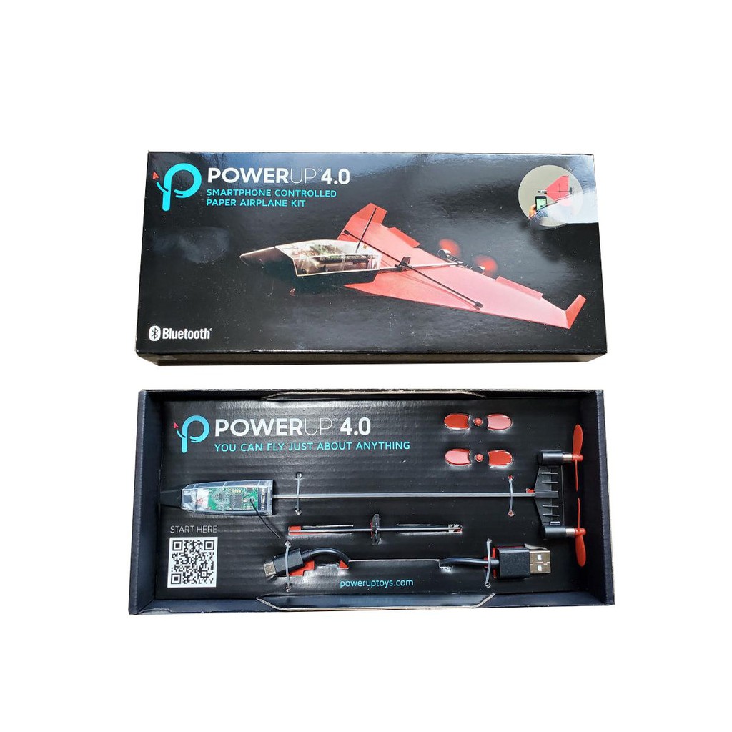 POWERUP 4.0 Smartphone Controlled Paper Airplane ( Red ) - iOS ...