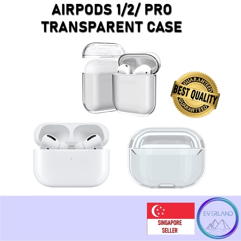 Airpods Gen 1/2 Airpods PRO Transparent Plastic Case/ Waterproof High ...