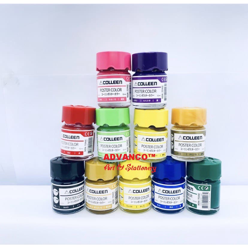 COLLEEN POSTER COLOR SINGLE BOTTLE - 12ML | Shopee Singapore