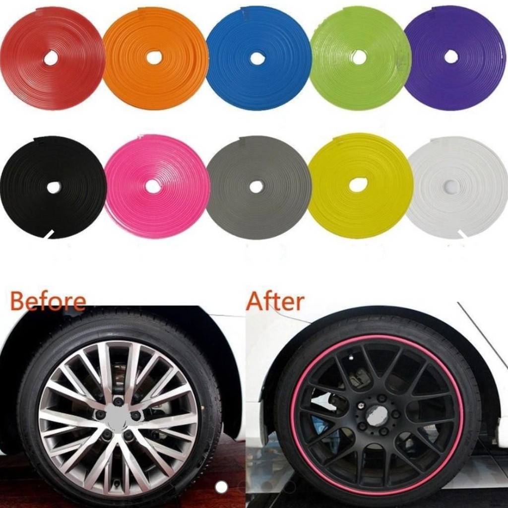 Car Rimblades Rim Protector Tyres Guard Rubber | Shopee Singapore