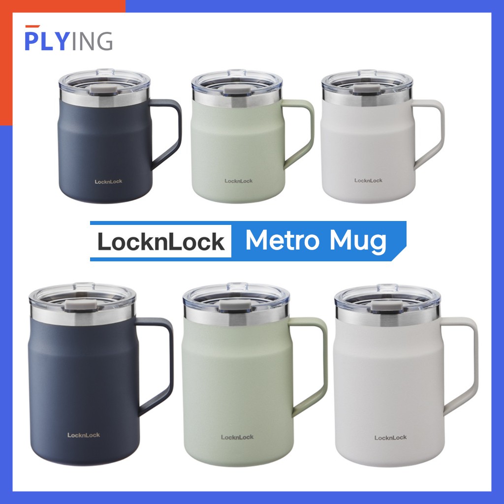 [LocknLock] LOCK & LOCK Metro Mug with Handle & Lid Double Walled ...