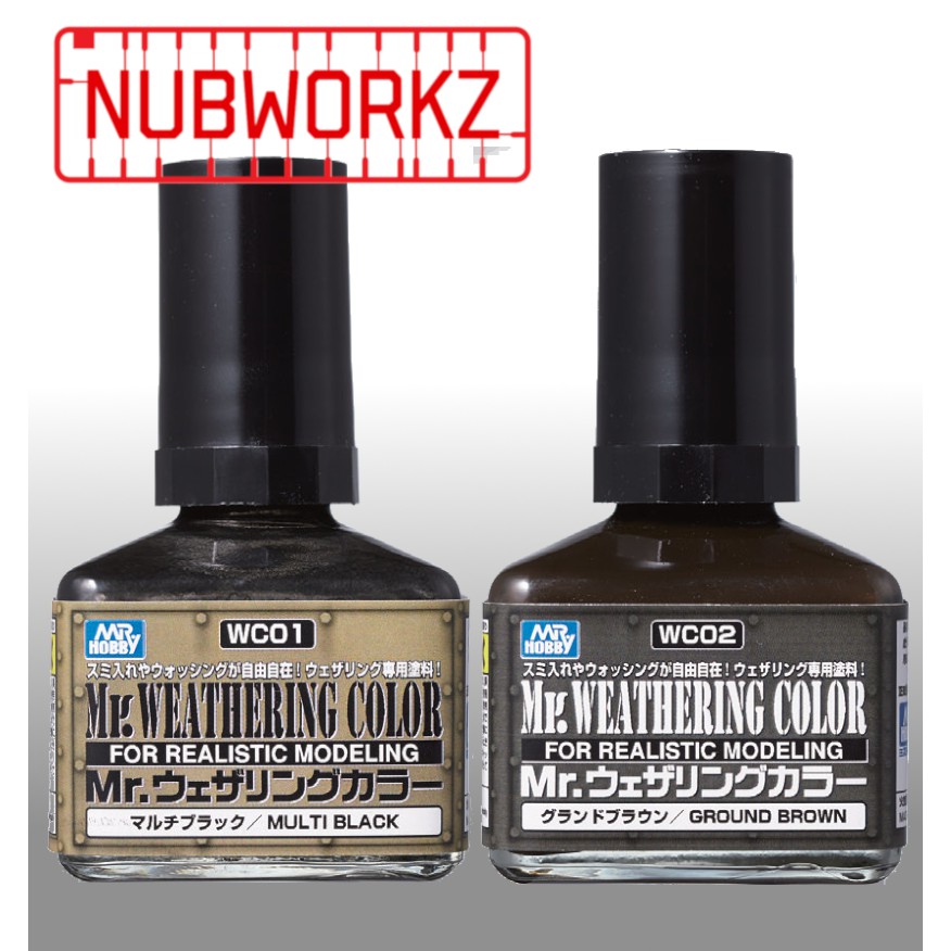 MR HOBBY MR WEATHERING COLOR WC01~WC02 40ml Nett | Shopee Singapore