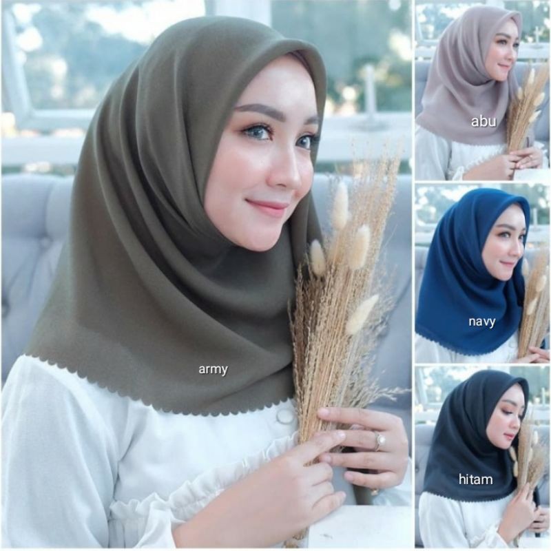 Bella square lasercut rectangular hijab/square hijab/lasercut hijab ...