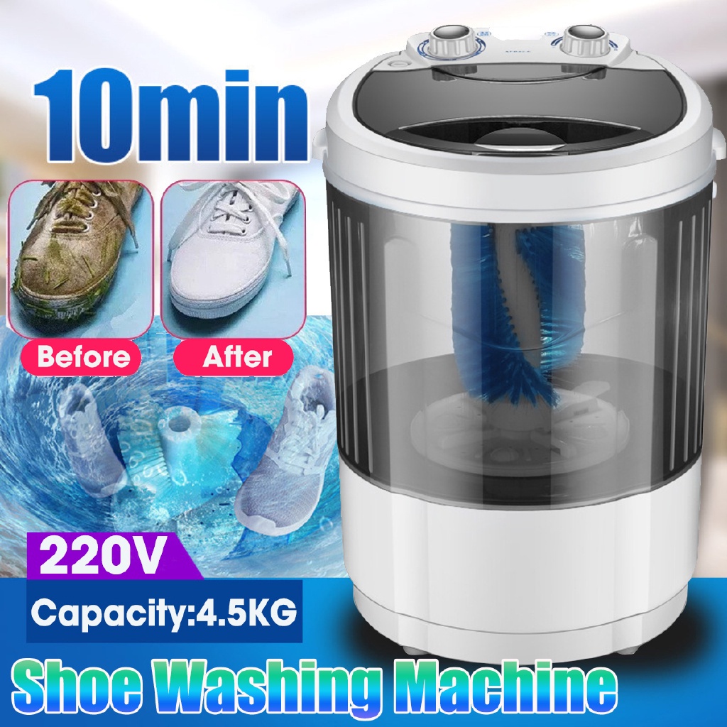 260W Portable Shoes Washing Machine Household Single Tube Washer and ...