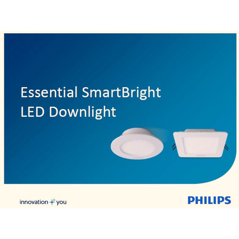 PHILIPS Essential Smart-Bright LED 6/9 Downlight DN024B 5 Inch / 6 Inch ...