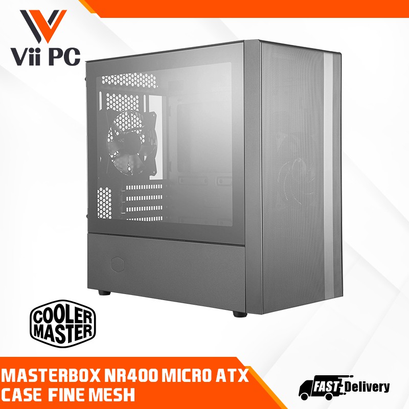 Cooler Master MasterBox NR400 Micro-ATX Case, Fine Mesh Fully ...