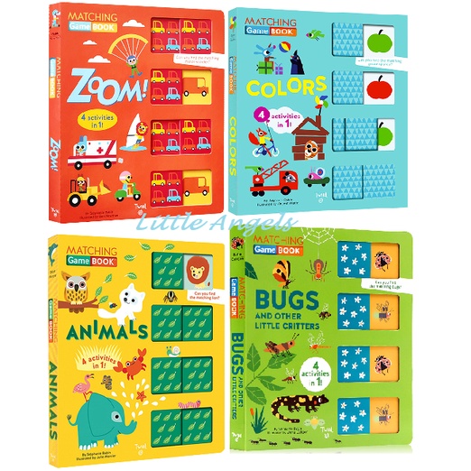[SG Ready Stock] Matching Game Book Series - Colours/ Animals/ Zoom ...