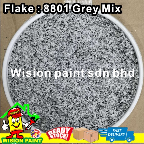 epoxy flake coating ( 8801 grey mix ) for powder anti-slip toilet floor ...