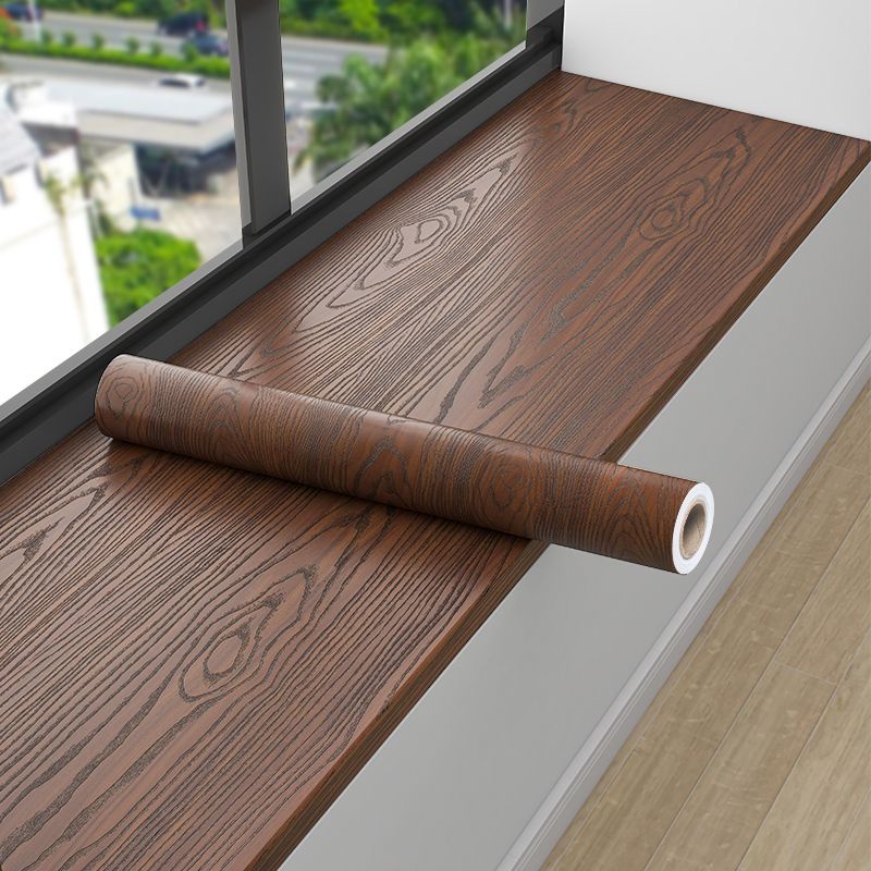 Wood Grain Bay Window Sticker Waterproof Sunscreen Window Sill Sticker ...