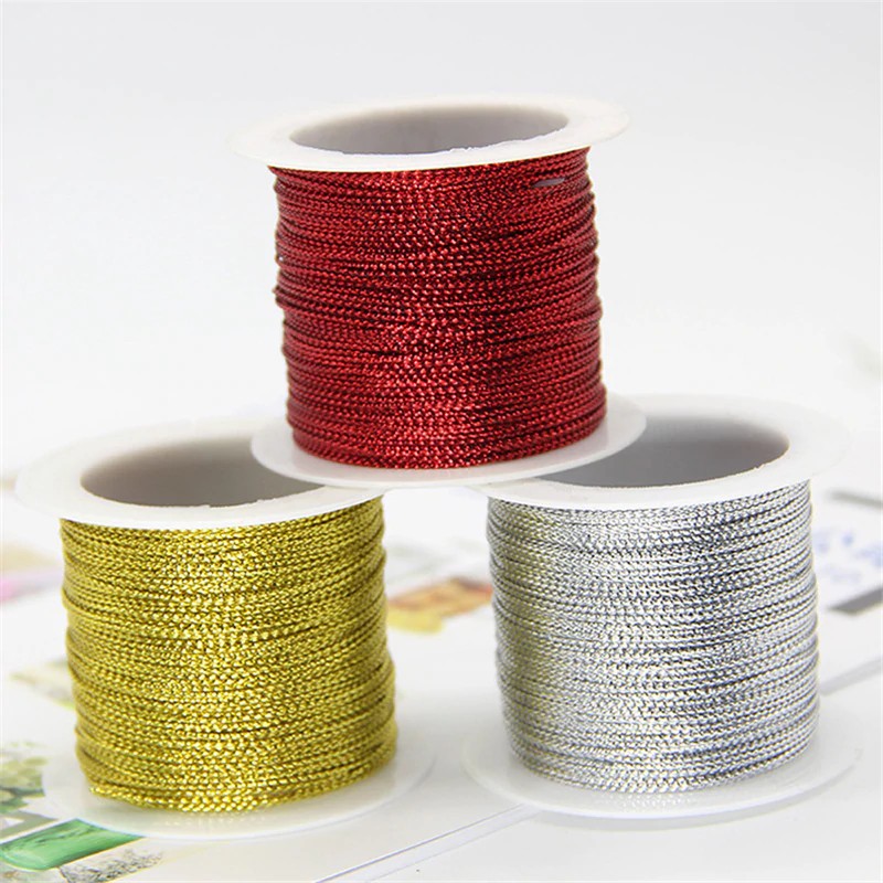 20m Gold Wire Cord Thread String Ropes Bead Tag Clothes Party Gifts DIY ...