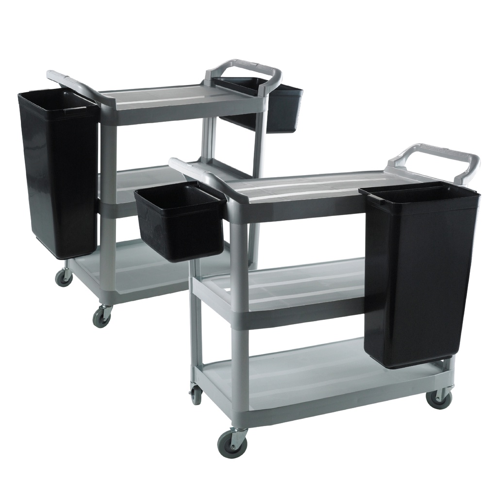 OPUS Multi-Purpose Trolley with wheels, 3 layers, 2 bins included [For ...