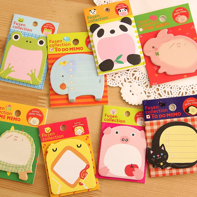 Kawaii Kids Sticky Notes 20 sheets stickers stationery | Shopee Singapore