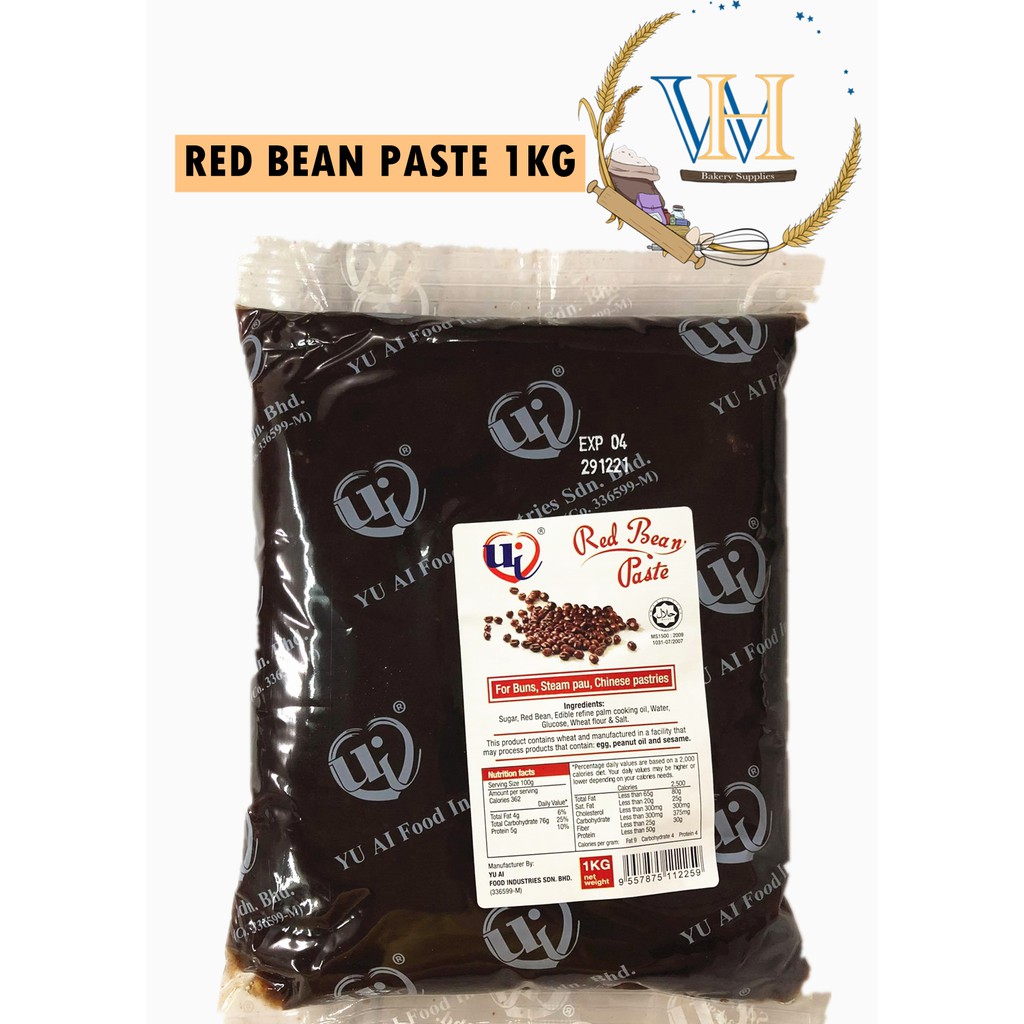 MERAH Yu Ai Red Bean Paste 1kg / Red Bean Core Watch | Shopee Singapore