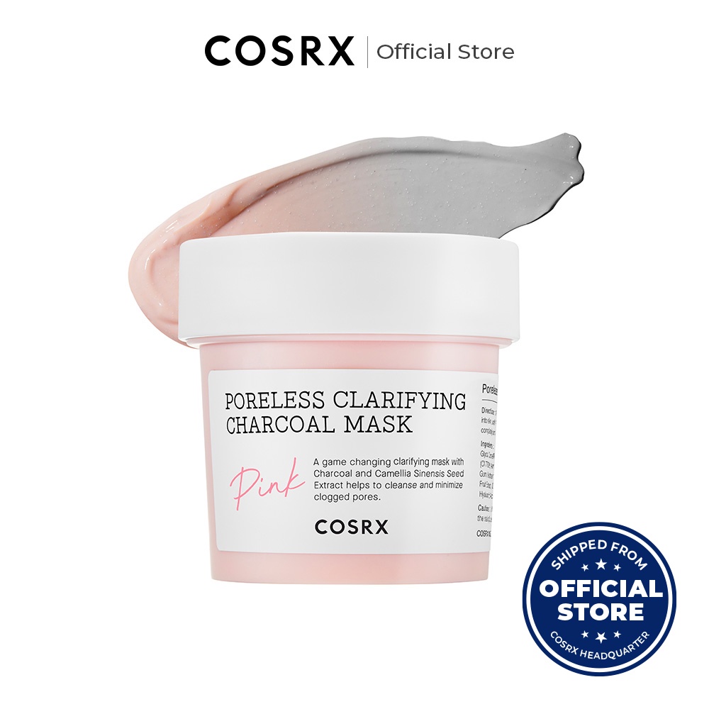 [COSRX] Poreless Clarifying Charcoal Mask Pink 110g, Purifying, skin ...