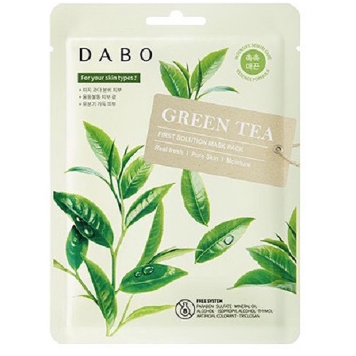 10 GREEN TEA masks to remove acne and remove dark spots DABO GREEN TEA ...