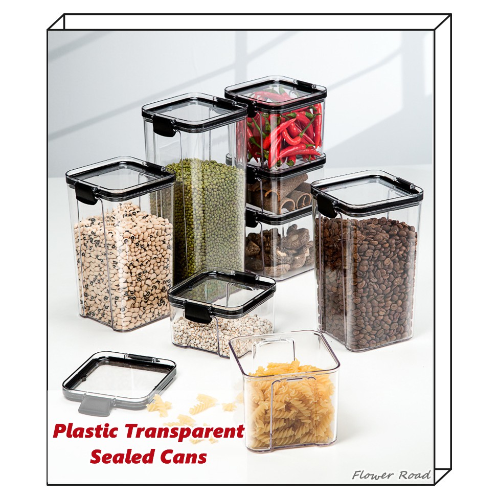 Plastic Transparent Sealed Cans High Quality Food Storage Airtight ...