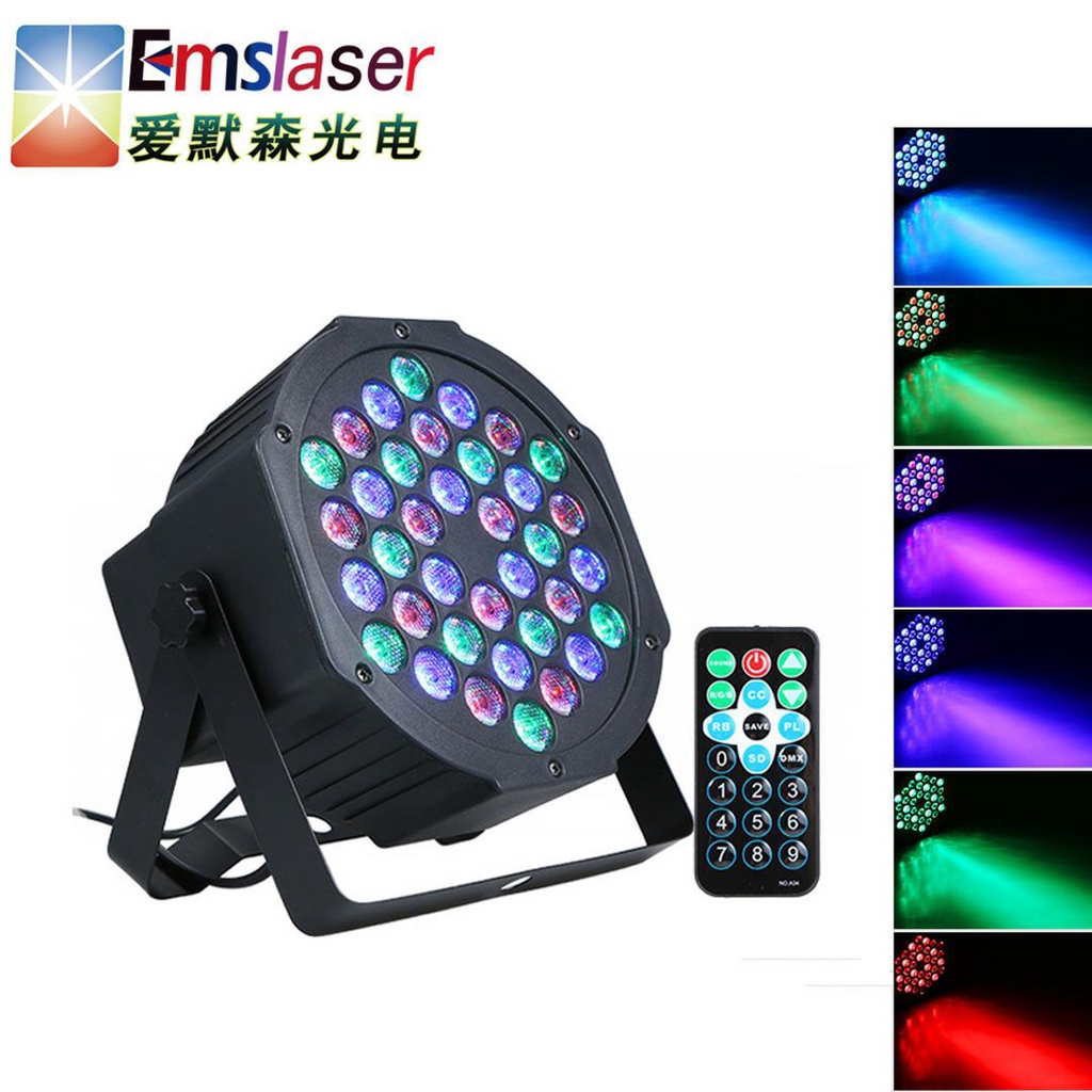 RGB 36 LED RGB Stage Light Flat Par Lamp DMX512 Club DJ Party Disco ...