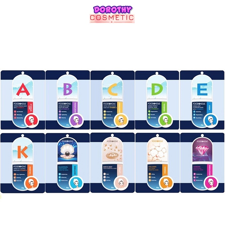 Foodaholic Mask - Foodaholic Comprehensive Skin Care Paper Mask 23g ...