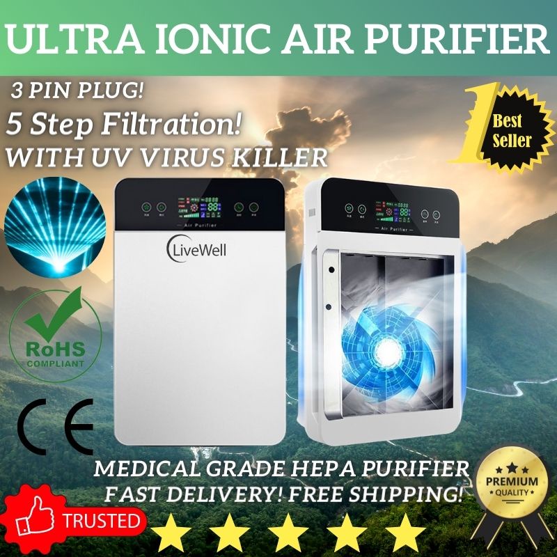 ANTI HAZE Ultra Ionic Air Purifier HEPA 10 ANION Ultra Filtration ...