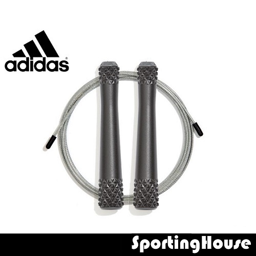 Adidas Skipping Rope Fitted with a thinner rubber-coated braided steel ...