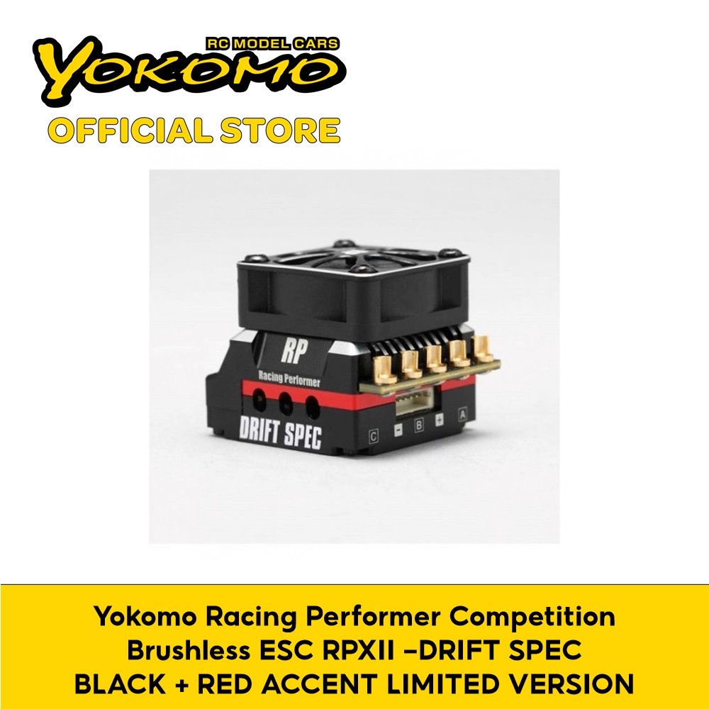 Yokomo BL-RPX2DX - Racing Performer Competition Brushless ESC RPXII - DRIFT SPEC BLACK + RED ...
