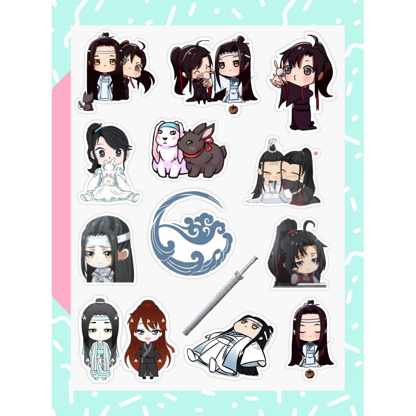 Sticker Pack The Untamed Xiao Zhan and Wang Yibo l Cutting Sticker Kpop ...