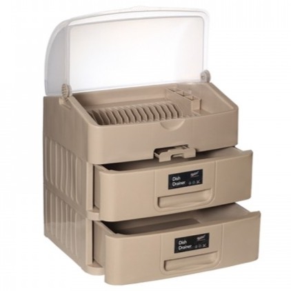 MULTI PURPOSE DISH DRAWER / DISH STORAGE / DISH RACK( 3 TIER ) | Shopee ...